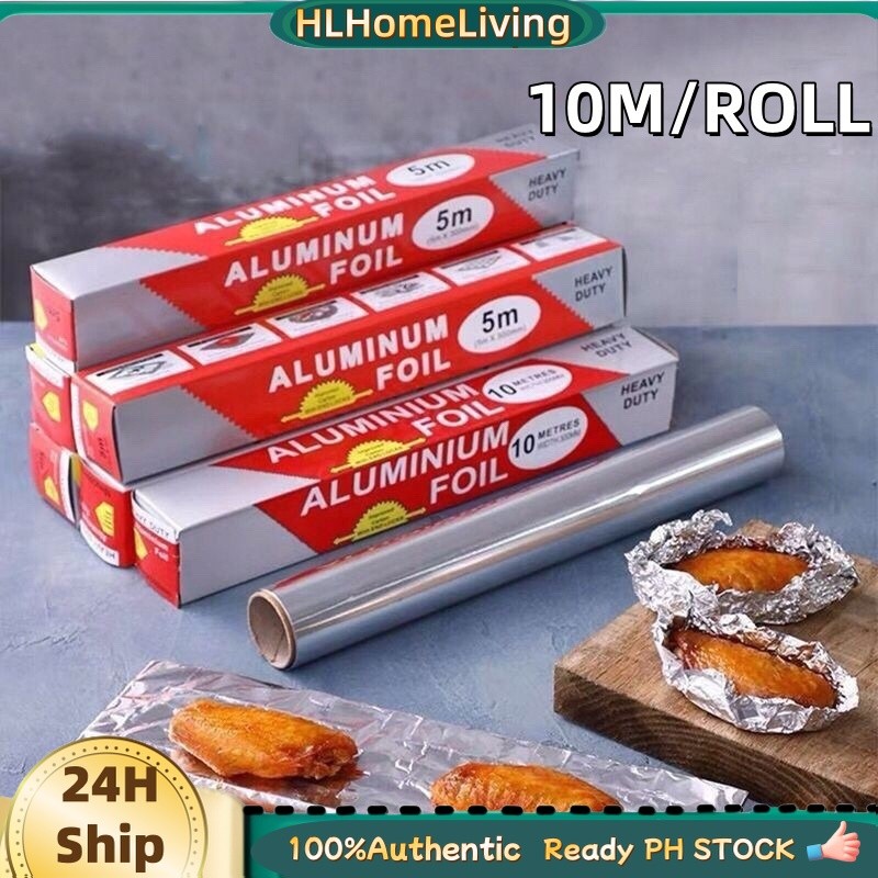 10/20M Aluminum Foil Roll Thick Foil Non Stick High-temperature ...