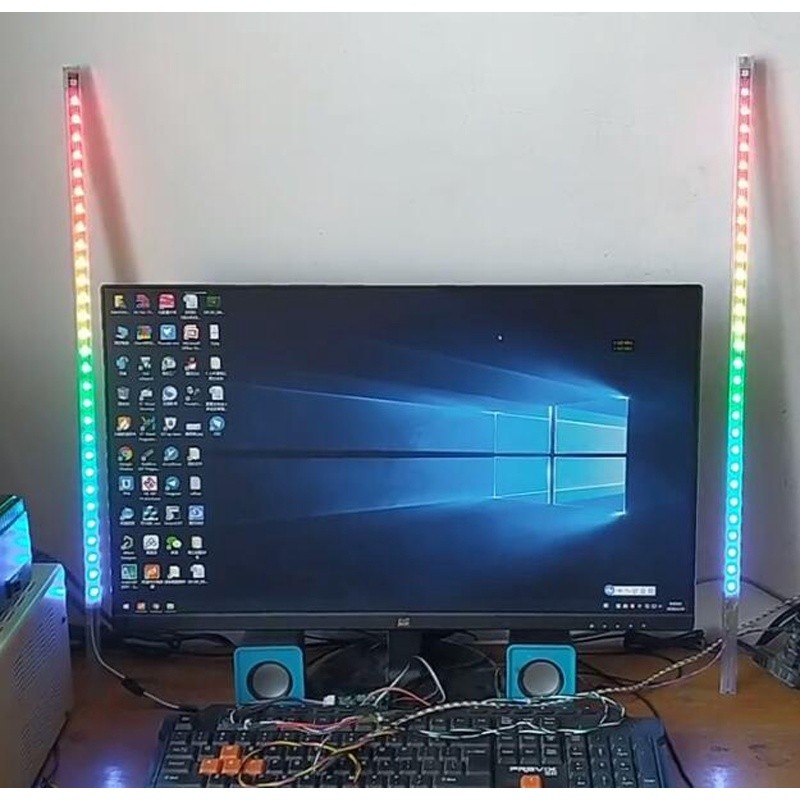 NEW Remote control LED level indicator music rhythm spectrum light ...