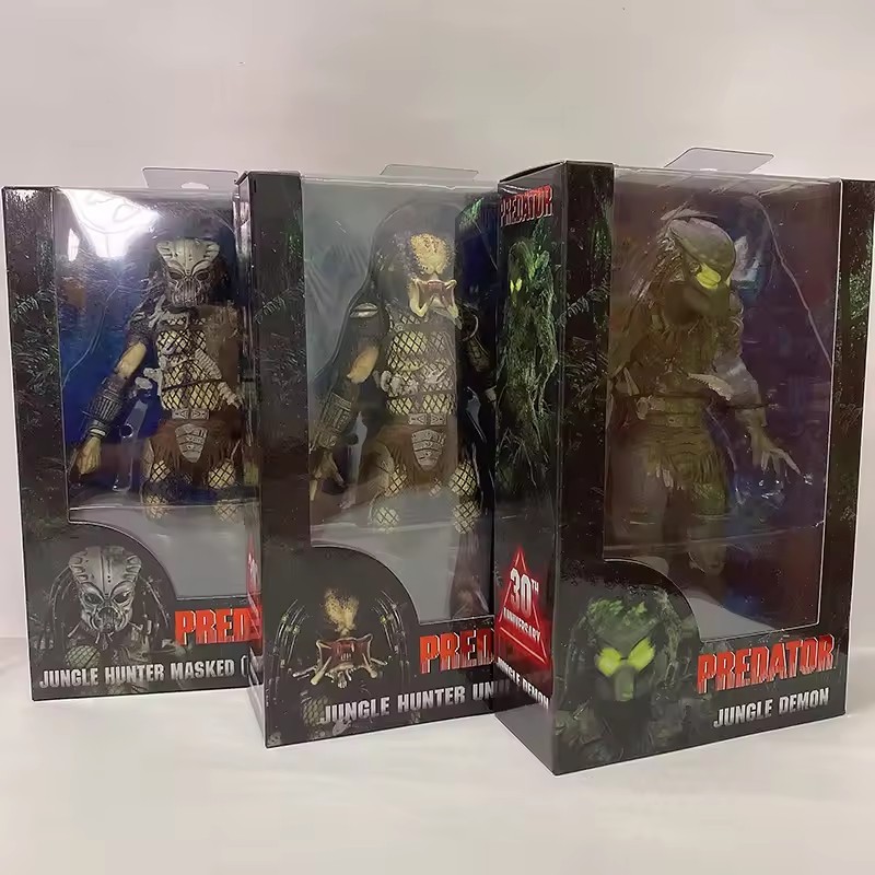 NECA Predator Jungle Hunter Masked Unmasked Predator Jungle Demon ...