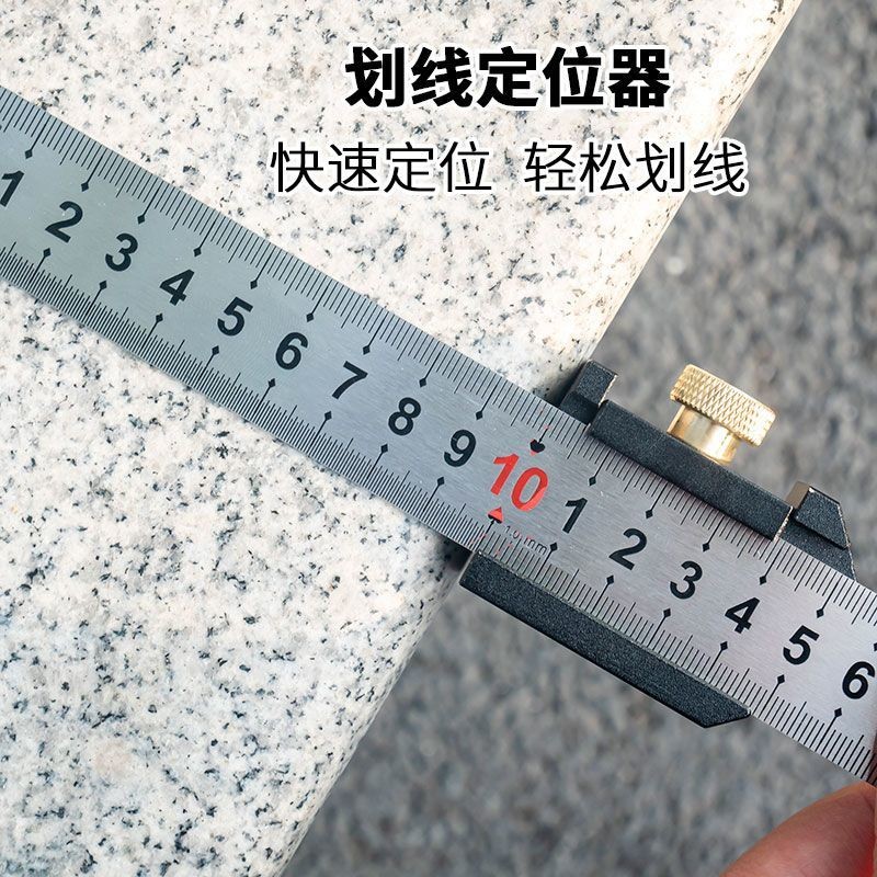 Steel Ruler Scribing Locking Block Straight Steel Ruler Stopper ...