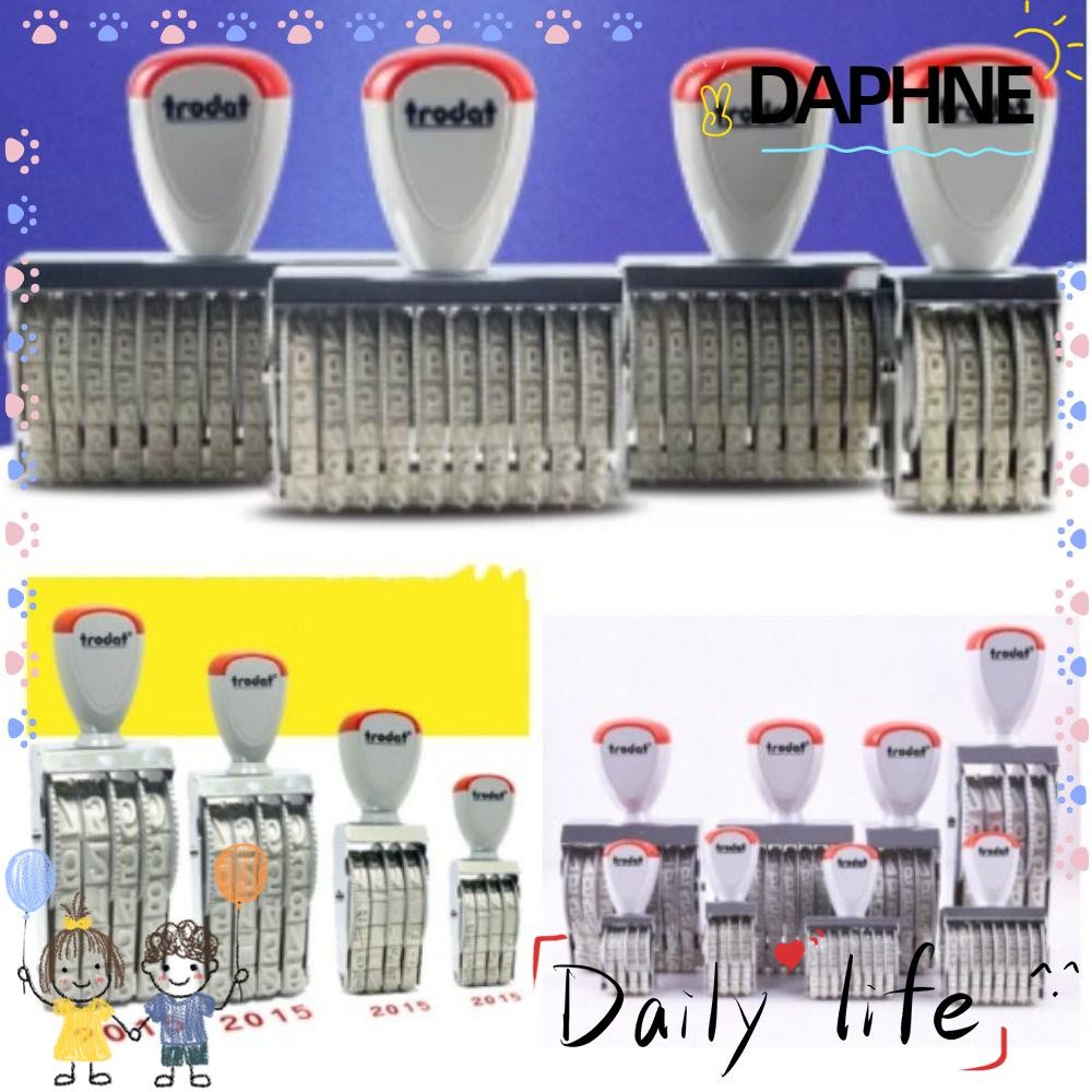 DAPHNE Number Stamp, Changeable Character Height3-18mm Roller Stamps ...