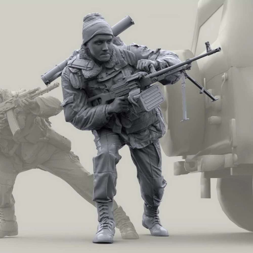 1/35 Russian Internal Troops - Shooting Machinegun Pk, Resin Model ...
