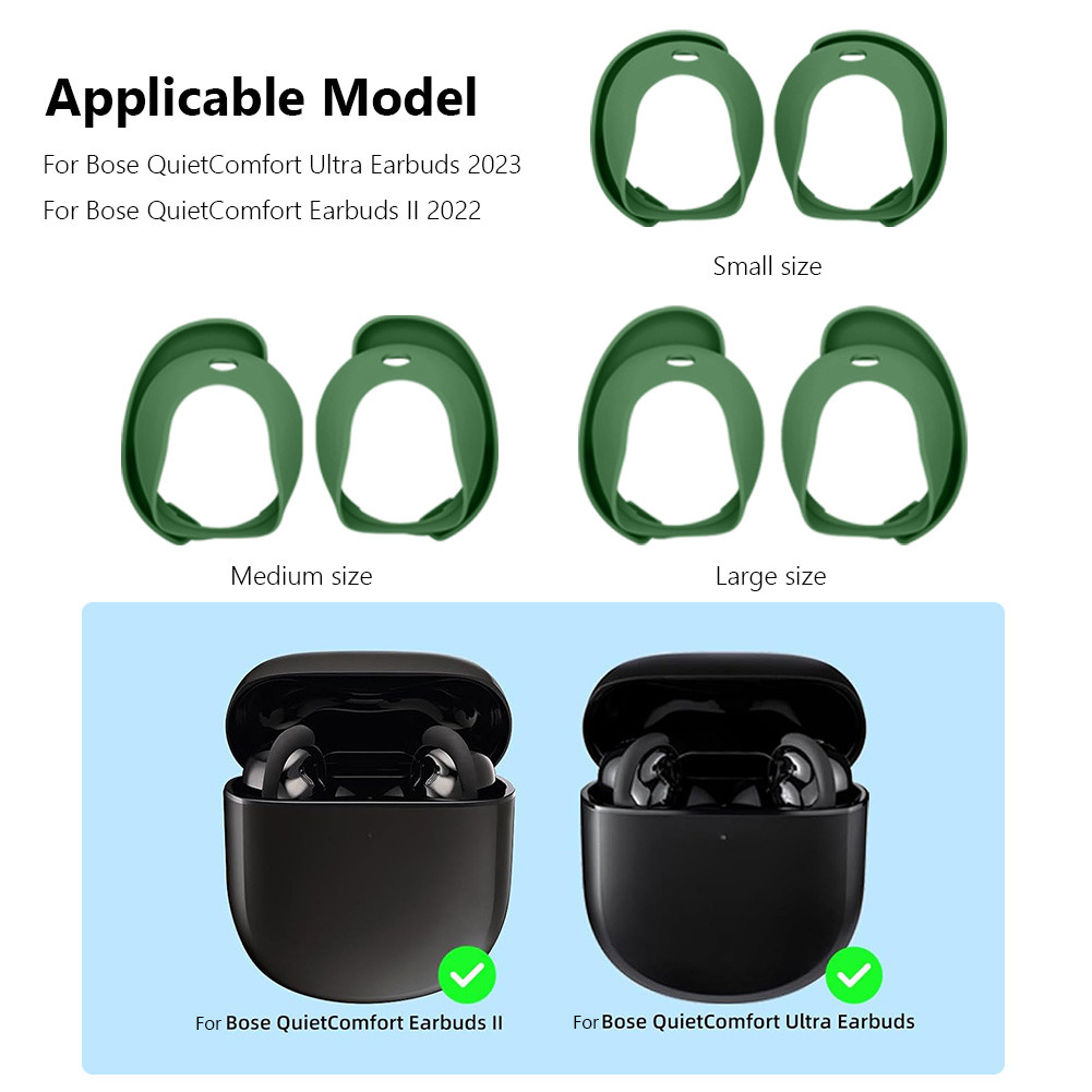 3 Pairs Silicone Ear Tips Covers Replacement For Bose QuietComfort ...