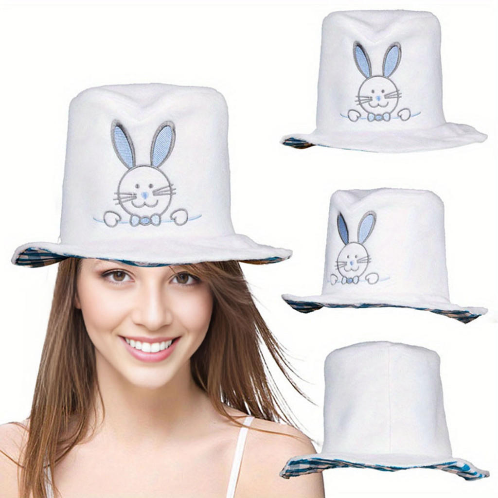 Bunny Topper Velvet Easter Bunny Top Hat for Cosplay and Party Dress Up ...