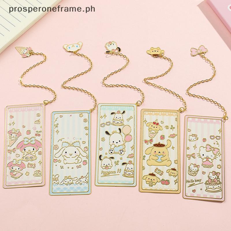 prosperoneframe Kawaii Hello Kitty Bookmark My Melody Metal Bookmark ...