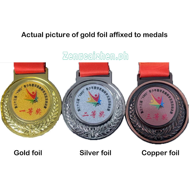 (10psc Medal Sticker ) Gold / Silver / Bronze Sticker Paper for Trophy ...