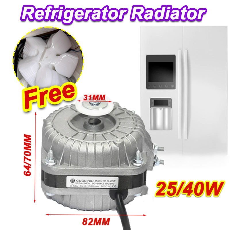 Freezer Refrigerator Cooling Fan 25W/40W Motor Freezer Condenser Cover ...