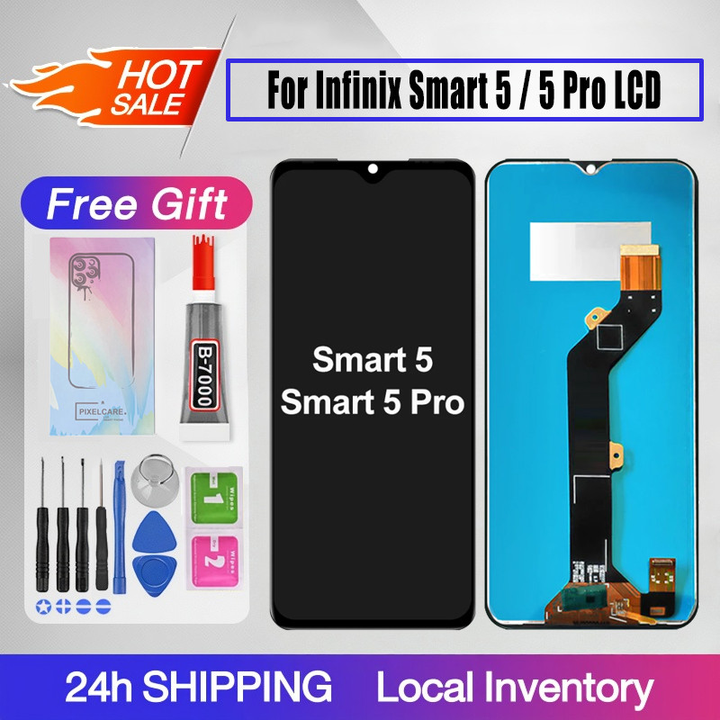 Techparts LCD For Infinix Smart 5 / 5 Pro + Screen parts + Free ...