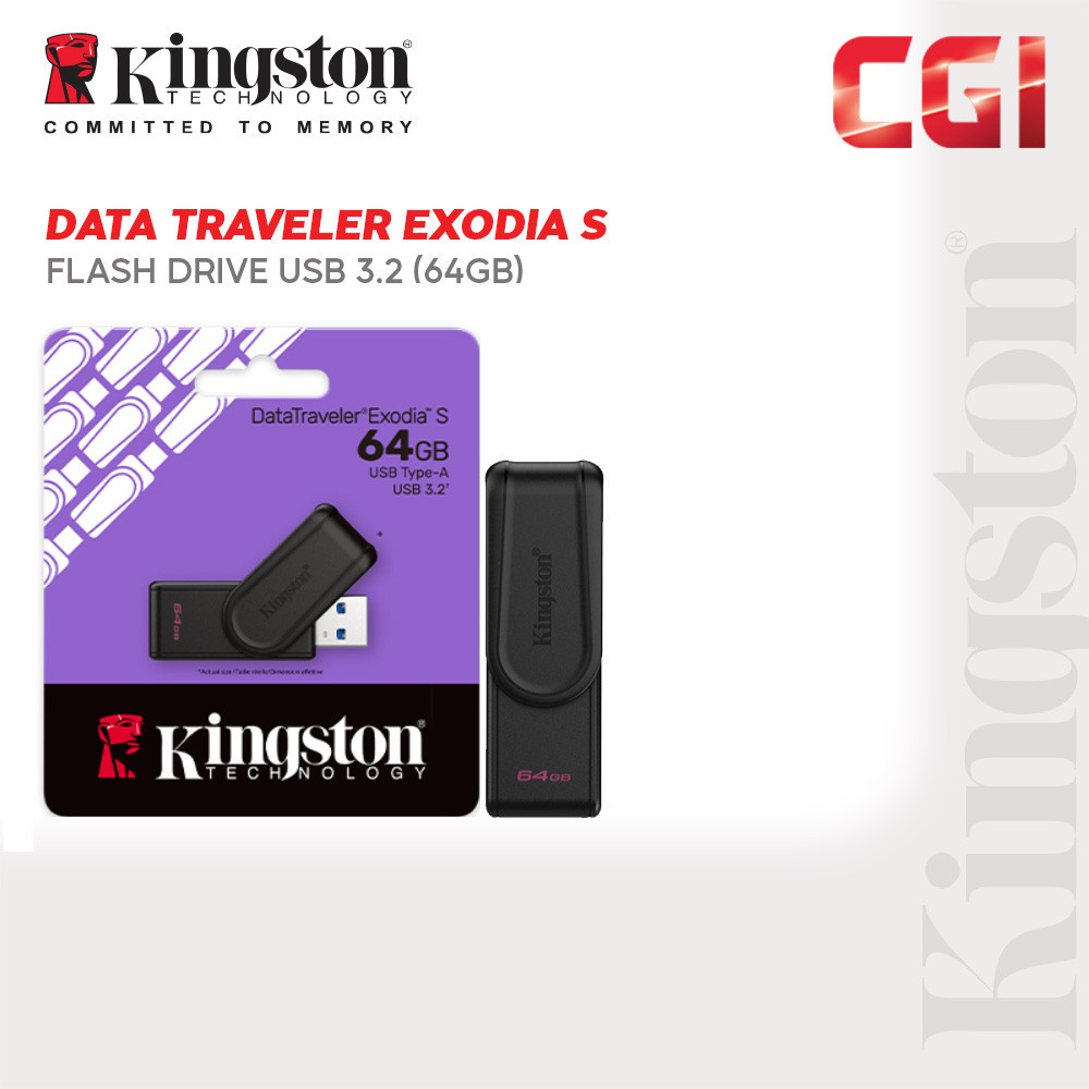 Kingston Data Traveler 64GB Exodia S USB Flash Drive - DTXS/64GB ...