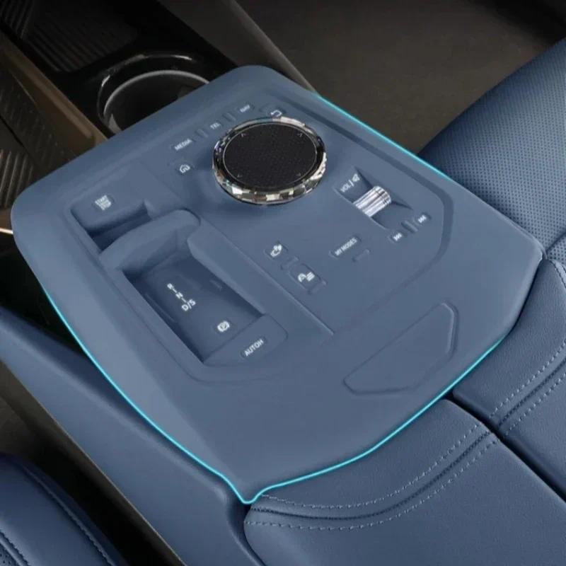 Silicone Gear Shift Button Cover Set for BMW 5 Series G60 I5 2024 Central Control Trim Protector ...