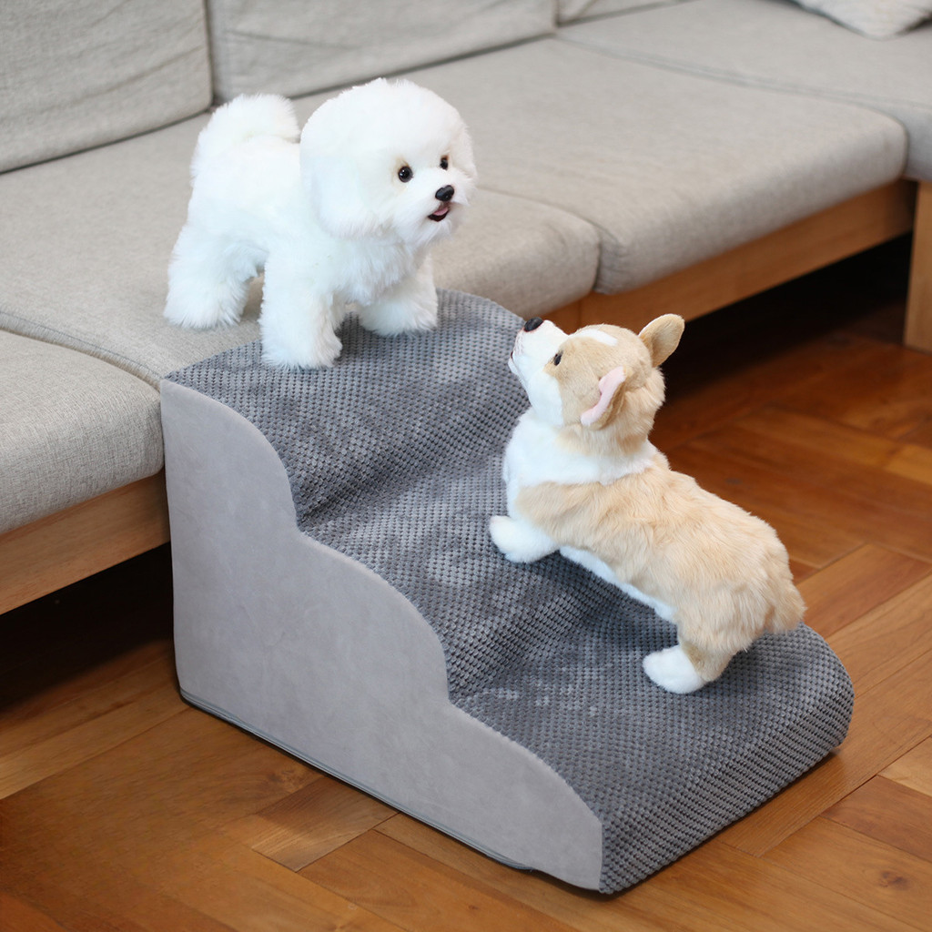 Removable and Washable Pet Stairs Dog Stairs Dog Ladder Bed Sofa Slope ...