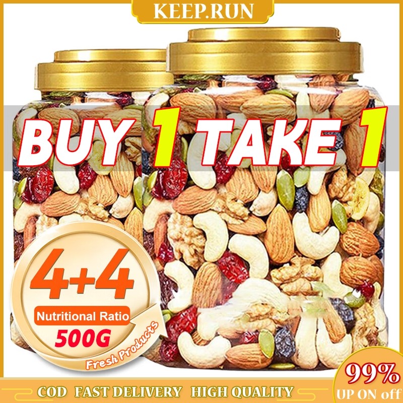 【SUPER SALE】500g Daily mixed nuts Bulk Dry Fruit Snack mixed nuts and ...