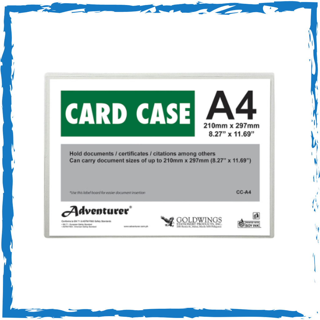 Adventurer Card Case A4 Size - Sign Holder, Certificate Holder, Menu ...