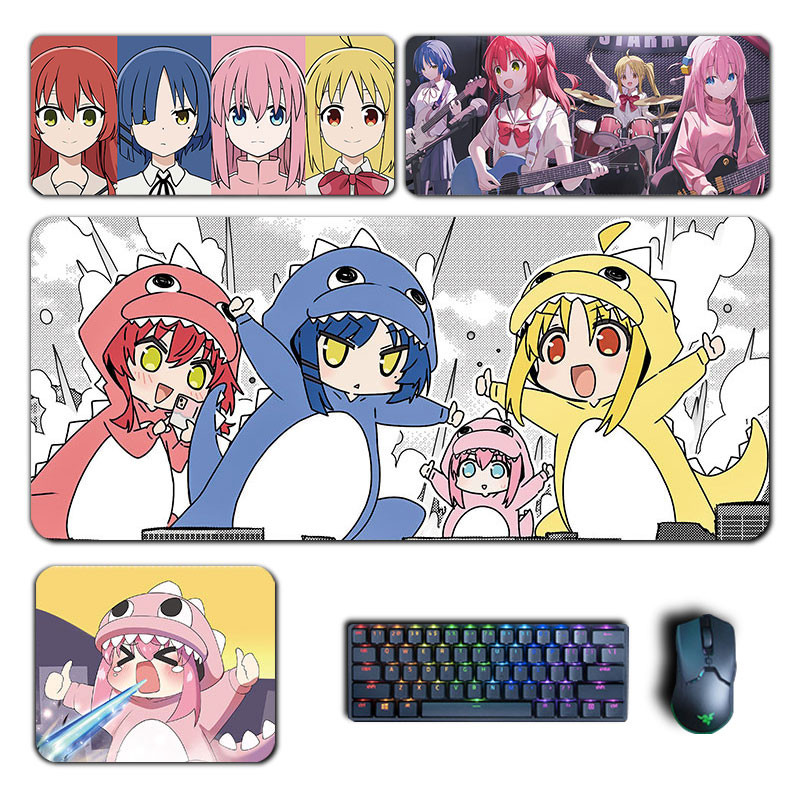Anime Bocchi The Rock Mouse Pad Gotou Hitori Ryou Nijika Ikuyo XXL ...