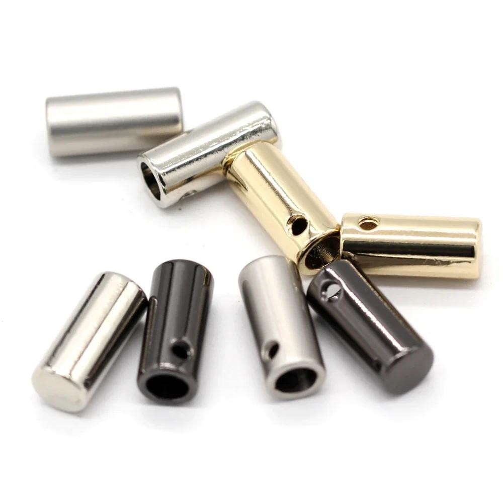 10Pcs/set Cylinde Metal End Stopper With Screw Cord Rope Ends | Shopee ...