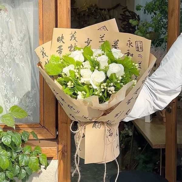 flower wrapper bouquet wrapper for bouquet National tide style ...