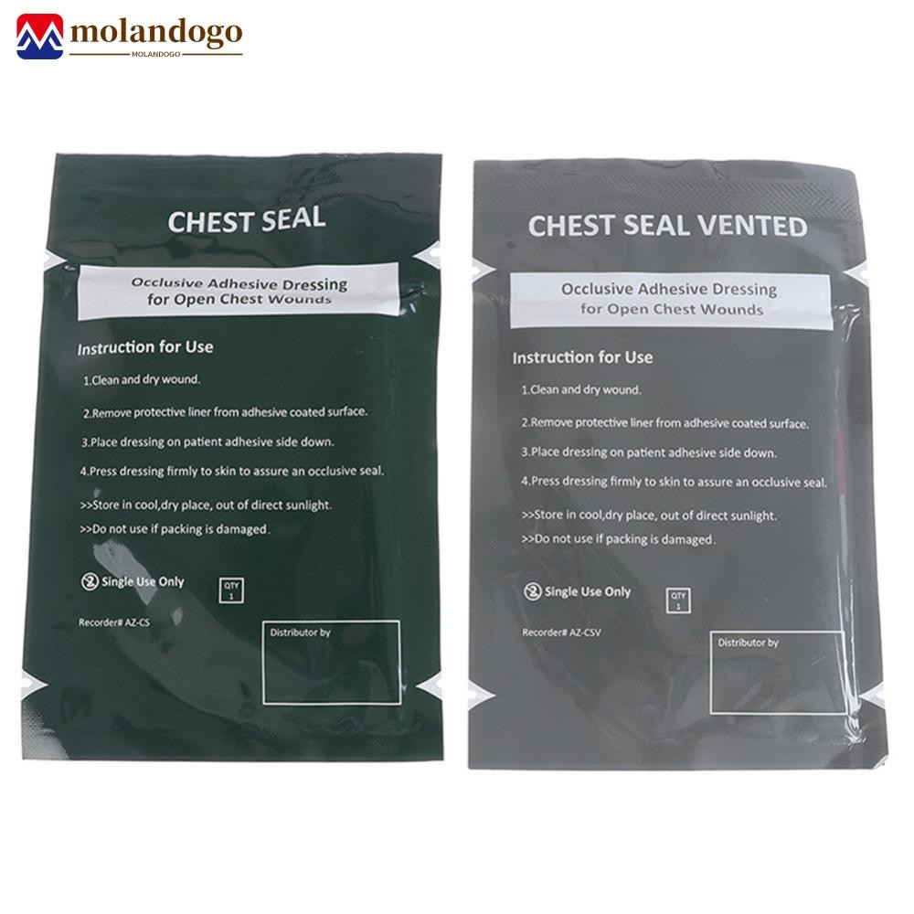 MOLANDOGO 1Pc Rescue Hyfin Chest Seal Medical Chest Seal Vented Outdoor ...