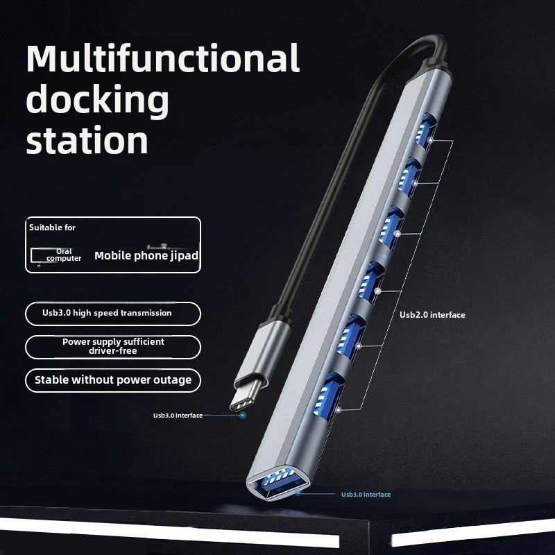 usb hub card reader usb3.0Extender Typec Expansion Dock Notebook Multi ...