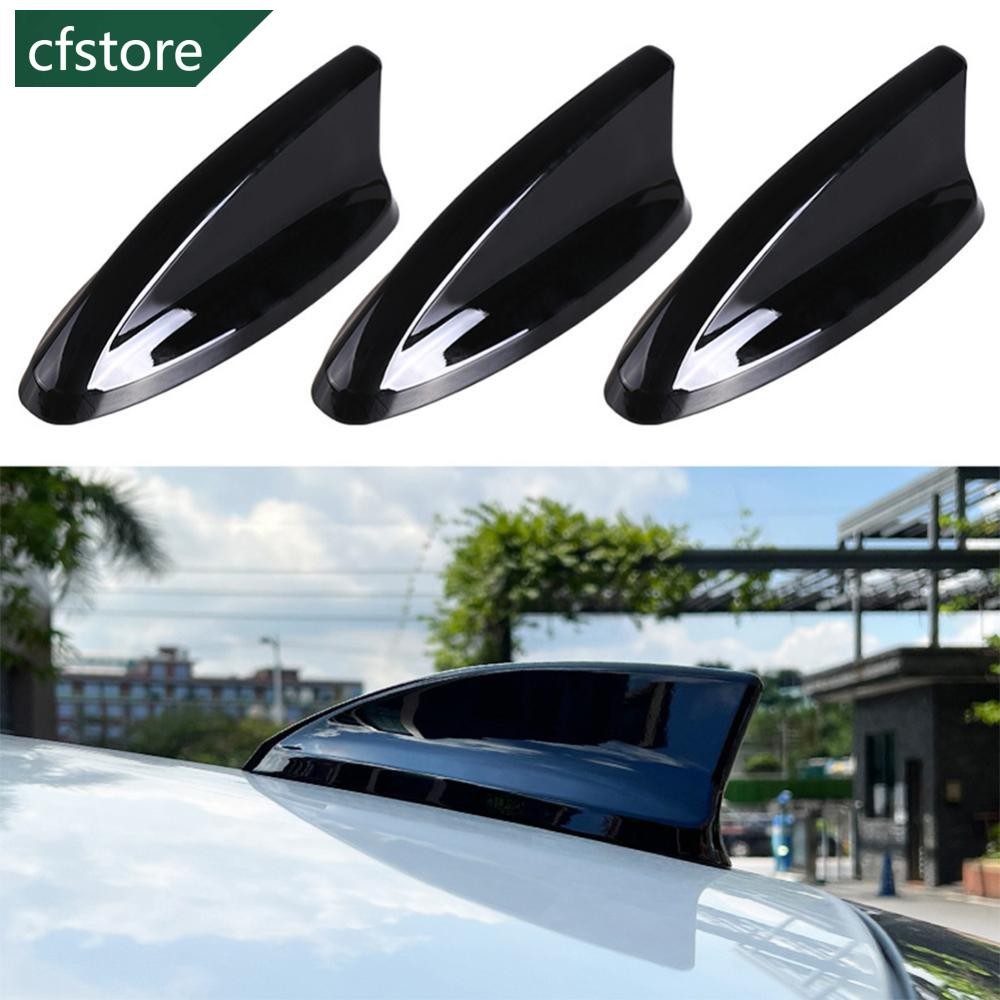CFSTORE 6Pcs UV-protected Carbon Fibre Car Roof Shark Fins Spoiler Wing ...