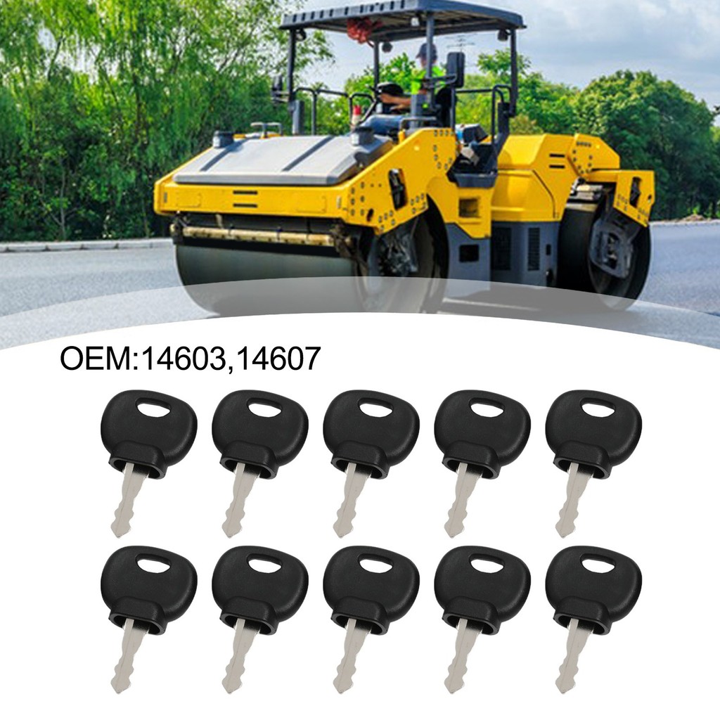 Machinery Key Set of Ten for BOBCAT and For BOMAG Models OEM Numbers ...