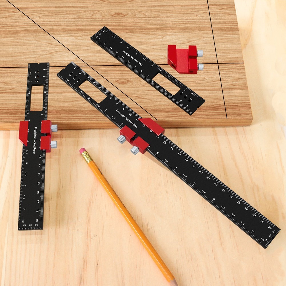 Sleek and Compact Design of the Aluminium Pocket Ruler for Accurate ...
