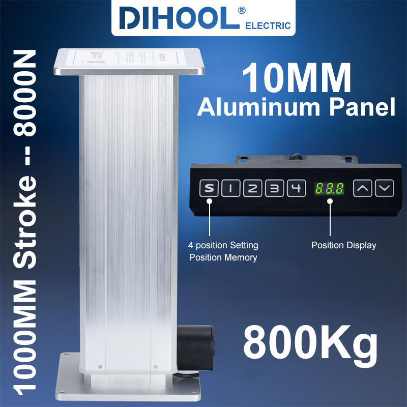 【DHLC7180 AL Aluminum Panel 1000MM Stroke Electric Lifting Column 800kg ...