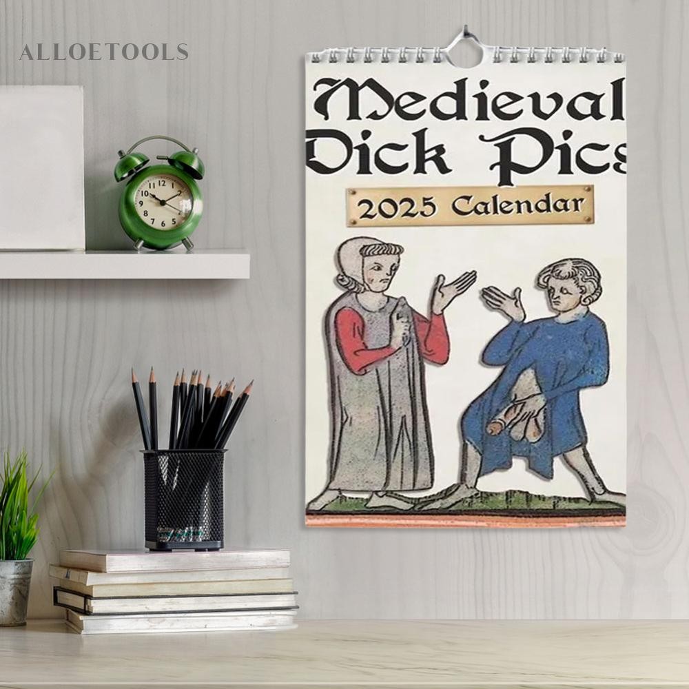 Medieval Pics 2025 Calendar Prank Medieval Wall Calendar Funny Wall Art ...