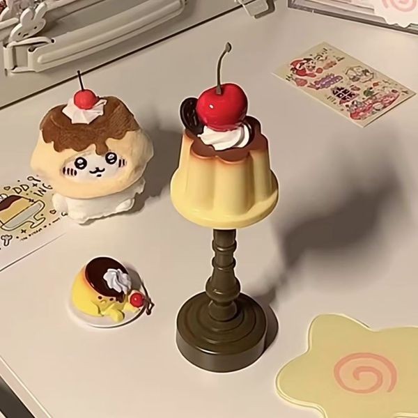 Steve Cute Ornaments Atmosphere Pudding Night Light Dessert Decorative ...