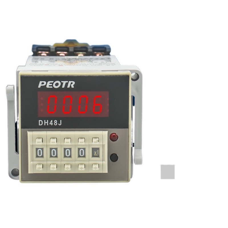 დDH48J-8 digital display electronic counter PEOTR industrial accumulative counting relay ...