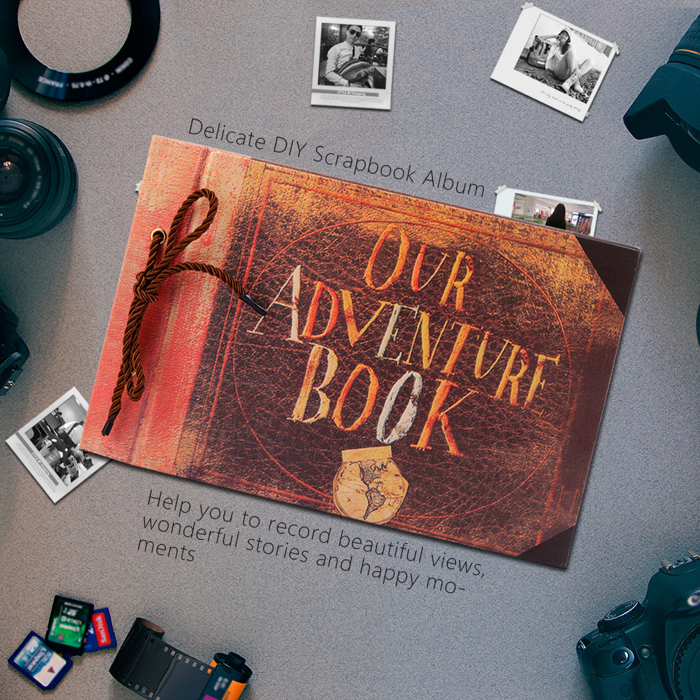 Dsubuy Scrapbook Vintage Style DIY Tied Rope Album Unique Beautiful ...