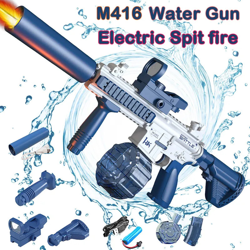 [Toy family][Malayan tapir]Electric Automatic M416 Water Gun Toys ...