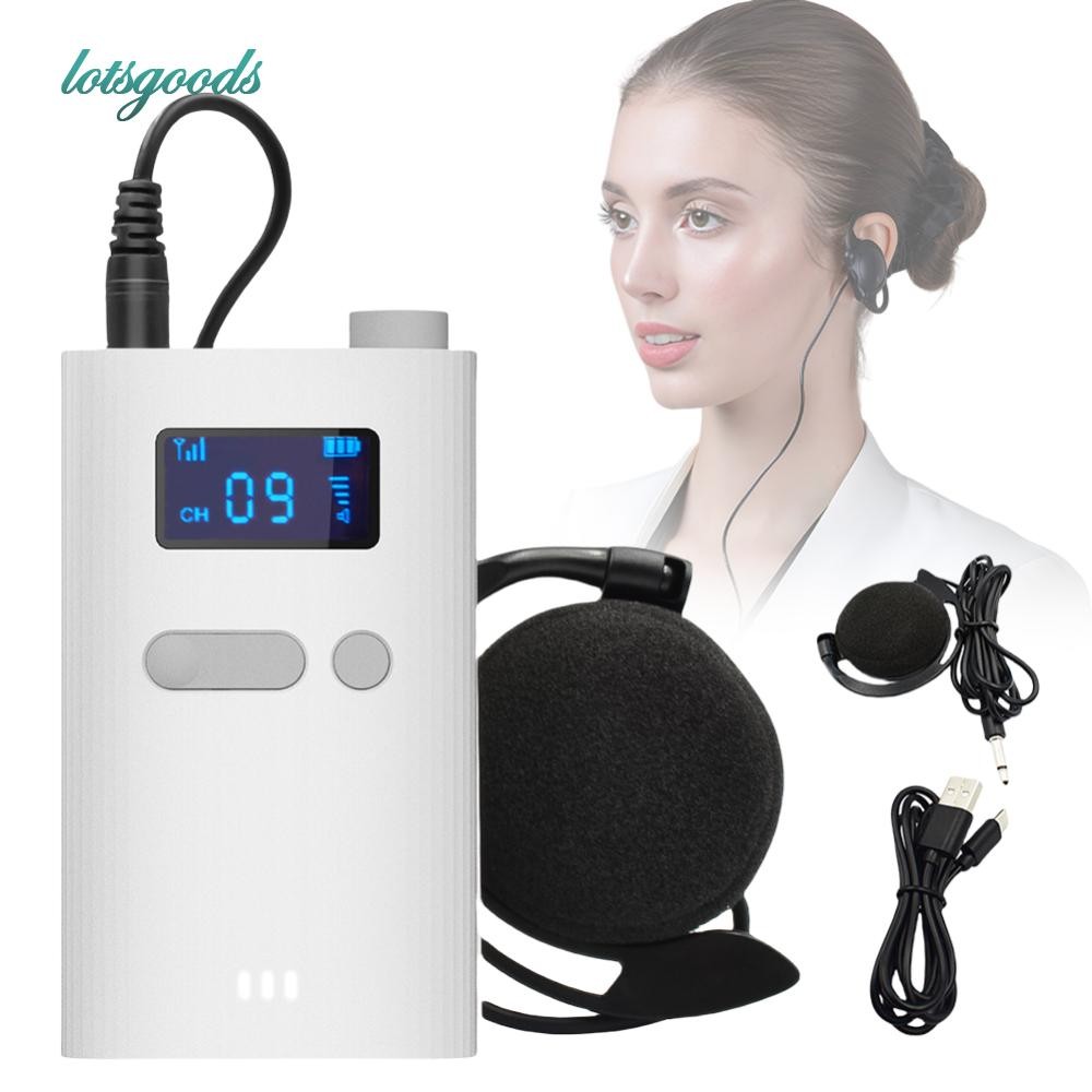 Wireless Tour Guide System Radio Guide 2.4GHz Transmitter/Receiver with Microphone Tour Guide ...