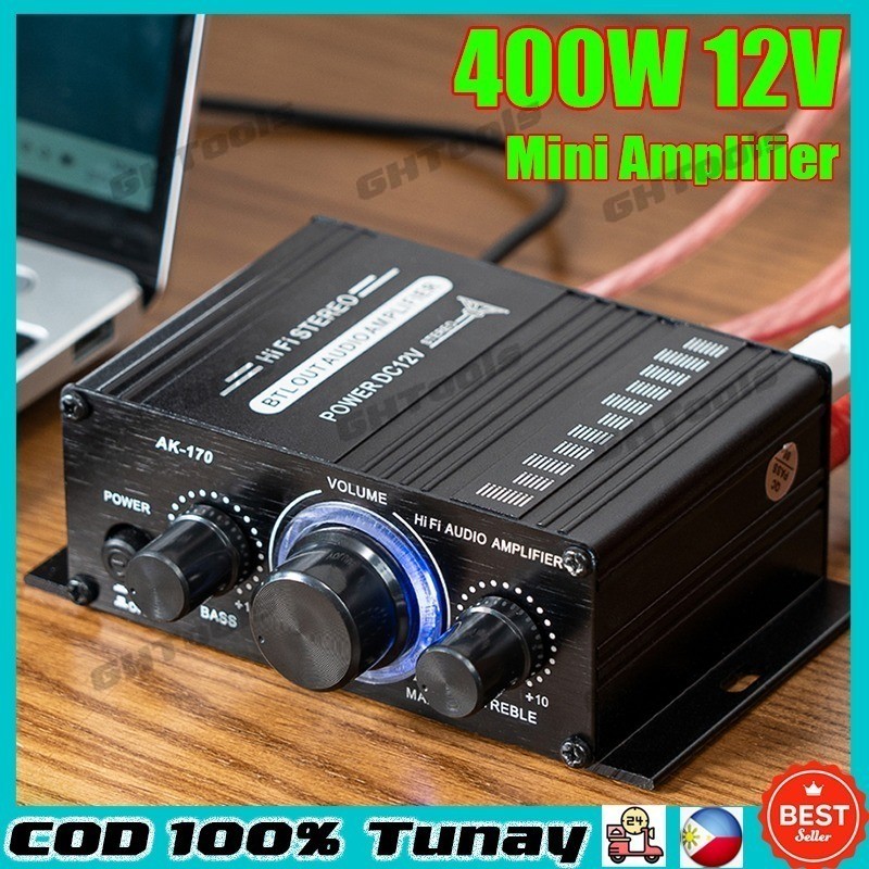 400w Mini Audio Amplifier Home Amplifier Bluetooth-free Auto Stereo ...