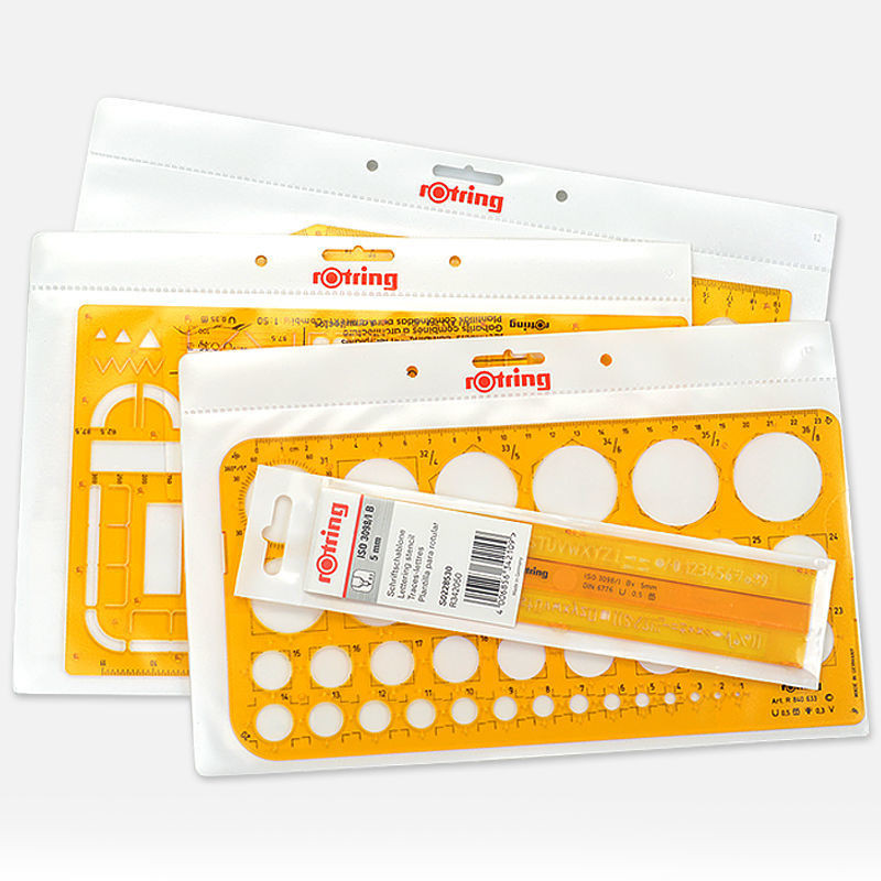 Rotring Oval/Round Template Building/Furniture Template Arc Design ...