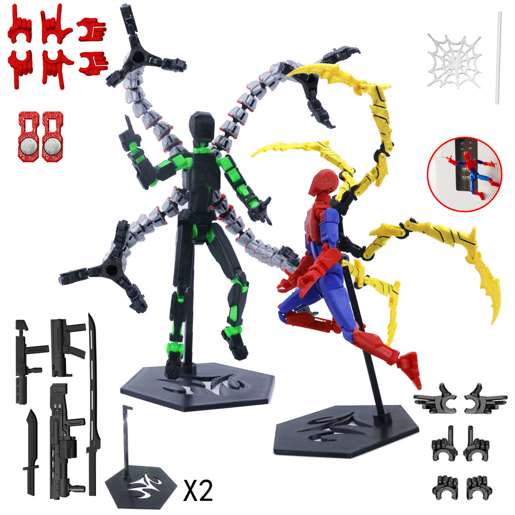 Spiderman Dummy 13 Action Figure Lucky 13 Movable Joints T13 Action ...