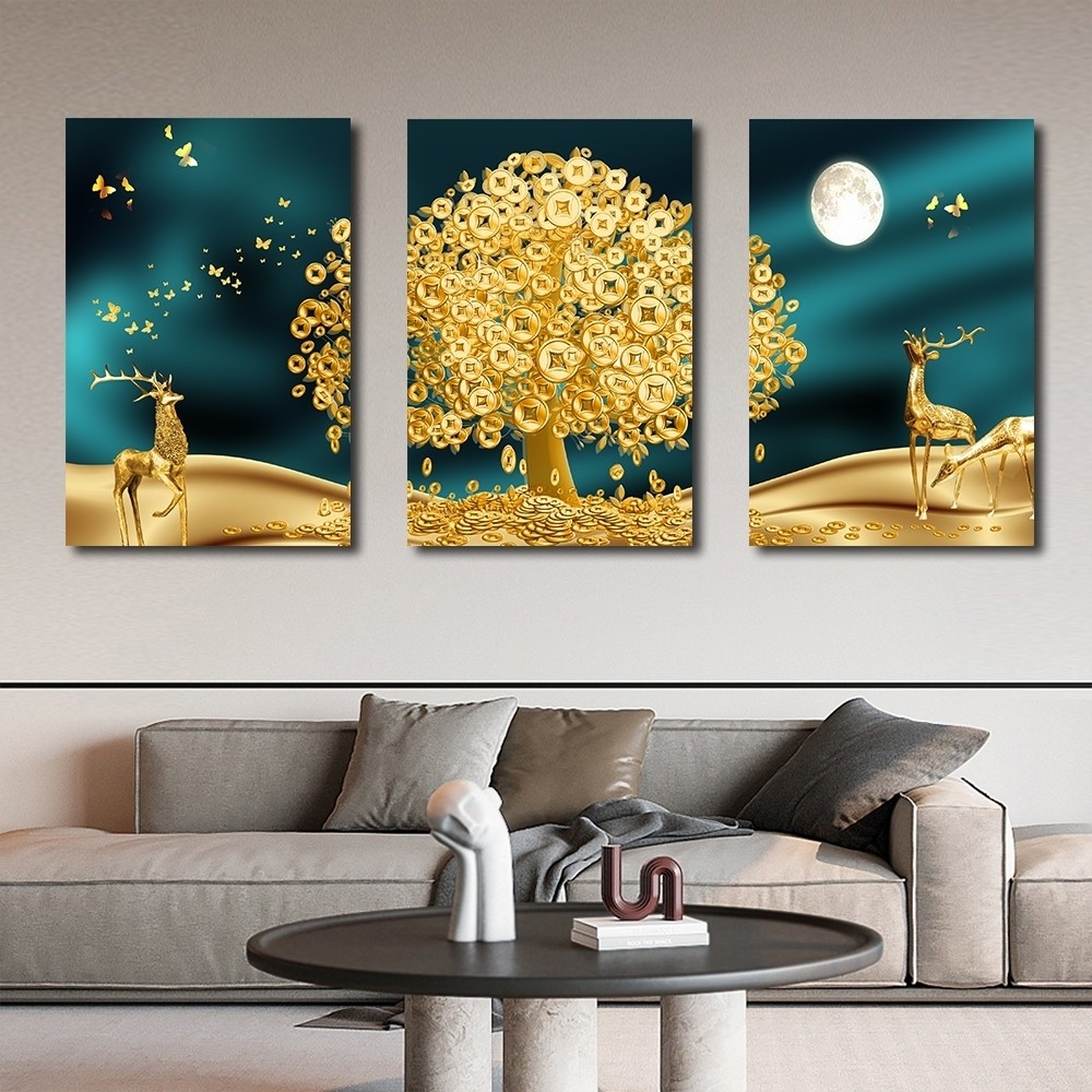 Money Tree Fortune Tree Wall Decoration Wall Decor Affordable Wall Art ...