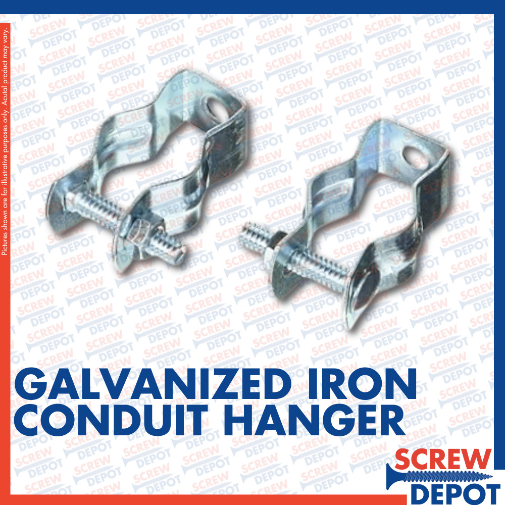 Galvanized Iron Conduit Hanger 1/2 ~ 2 inches Caddy Clamp Conduit Clamp ...