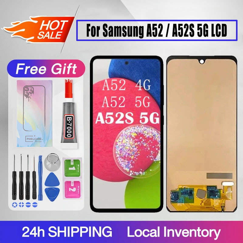 Techparts LCD For Samsung Galaxy A52 (4G/5G) / A52S 5G + Screen parts ...