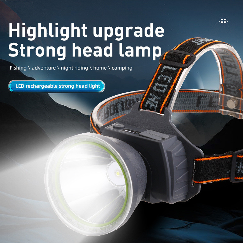 Rechargeable, waterproof, ultra bright LED headlights for night fishing ...