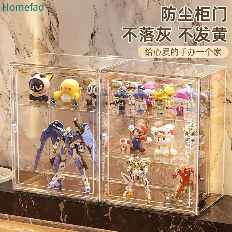 Acrylic transparent display box for model figures, multi-layered stand ...