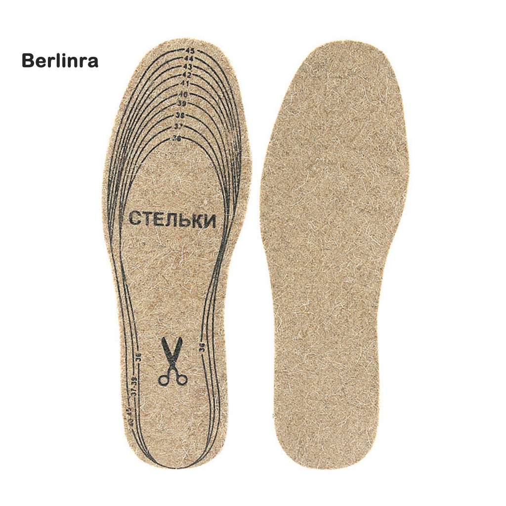 Ber Diy Shoe Inserts Cozy Wool Felt Insoles for Men and Women Winter ...