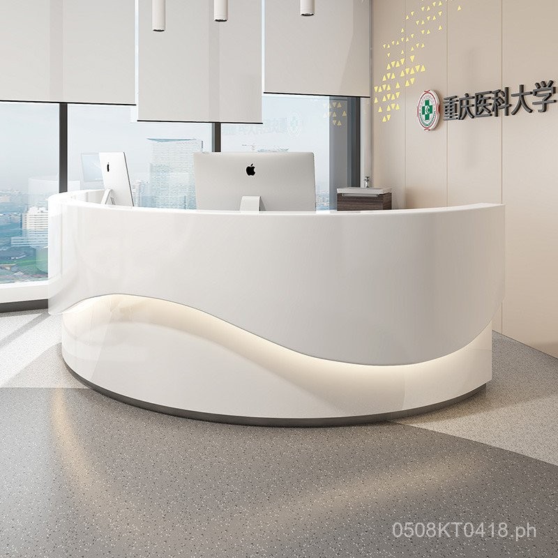 Oral Service Reception Desk Hospital Beauty Consultation Semi-Circle# ...