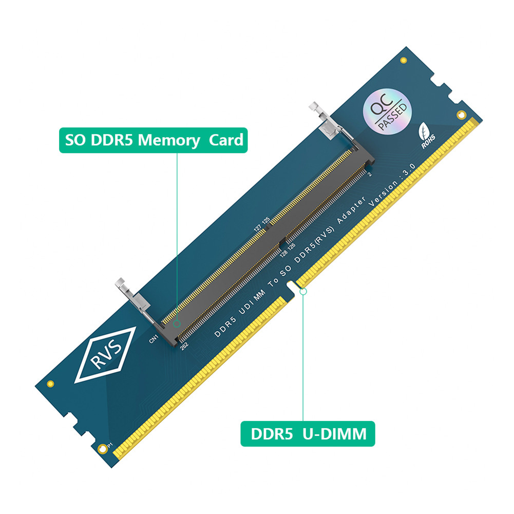 Laptop SO DDR5 RAM To Desktop DDR5 U-DIMM Adapter DDR5 Memory RAM Adapter Card | Shopee Philippines
