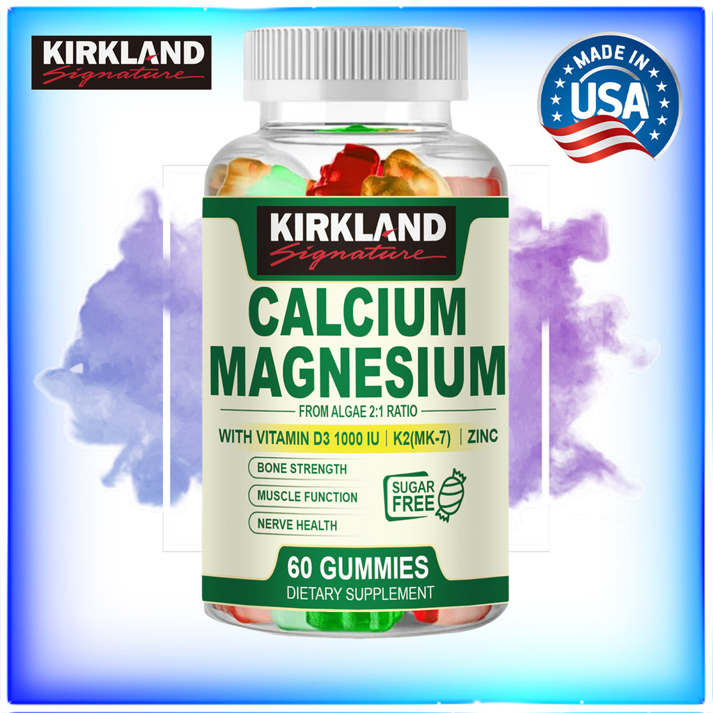 KIRK--LAND Calcium Magnesium Gummies Maintain bone health and keep ...