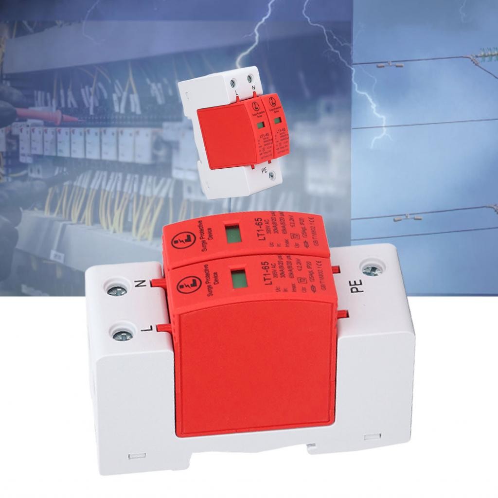 Ttiitt Wall Mount Surge Protector Rail Mounted Installation AC385V Safe ...