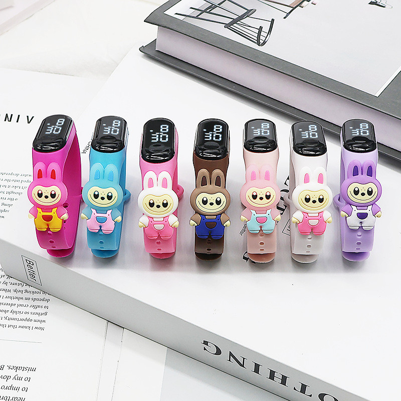 New Cartoon Doll labubu Watch Children Students Cute Waterproof ...