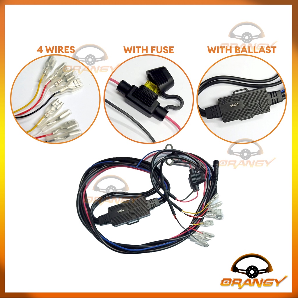 Wire Harness with Fuse & Ballast / A3-3Way Switch for SENLO Mini ...