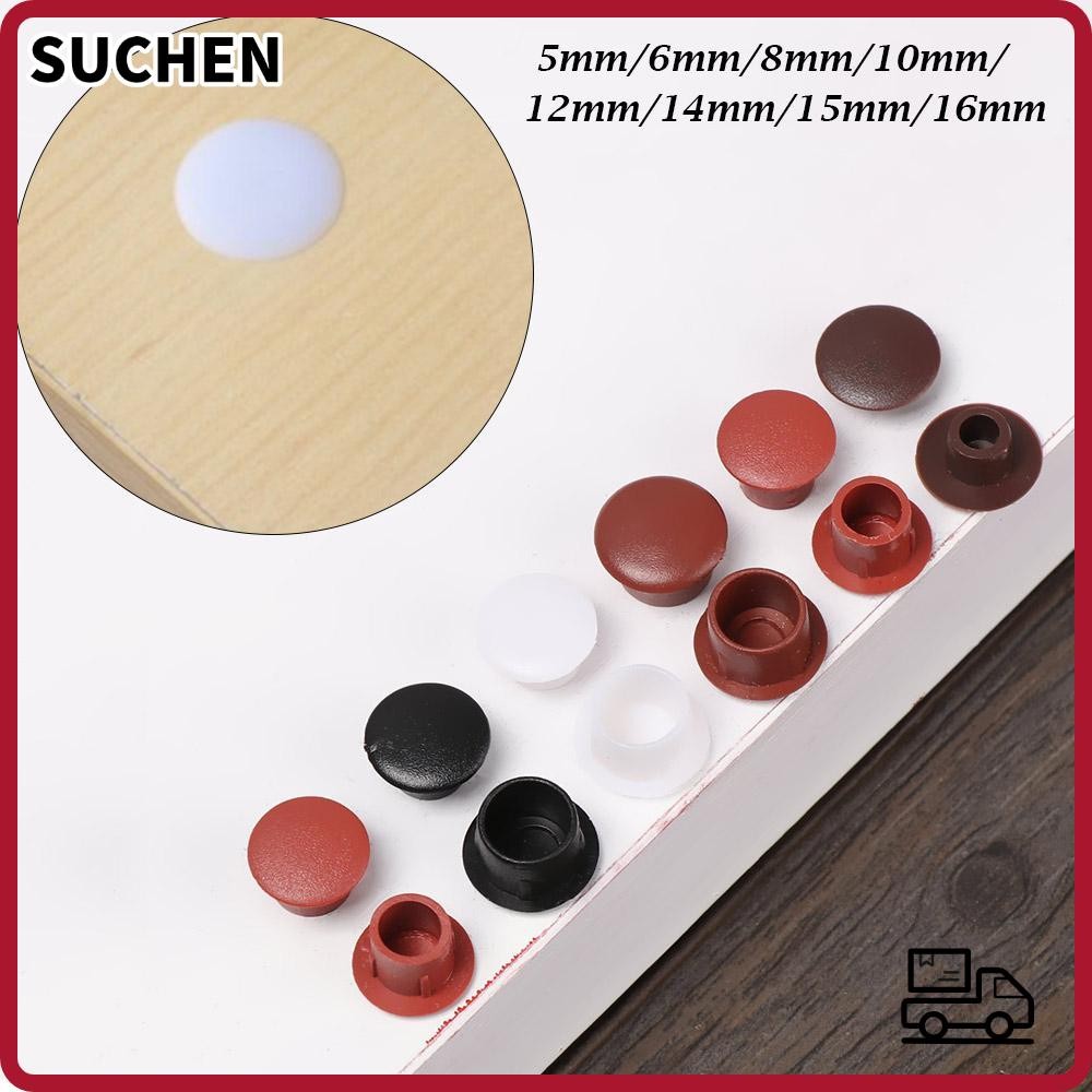 SUCHENPH 50Pcs Furniture Hole Covers Grommet Drill Hole Plug Hardware ...