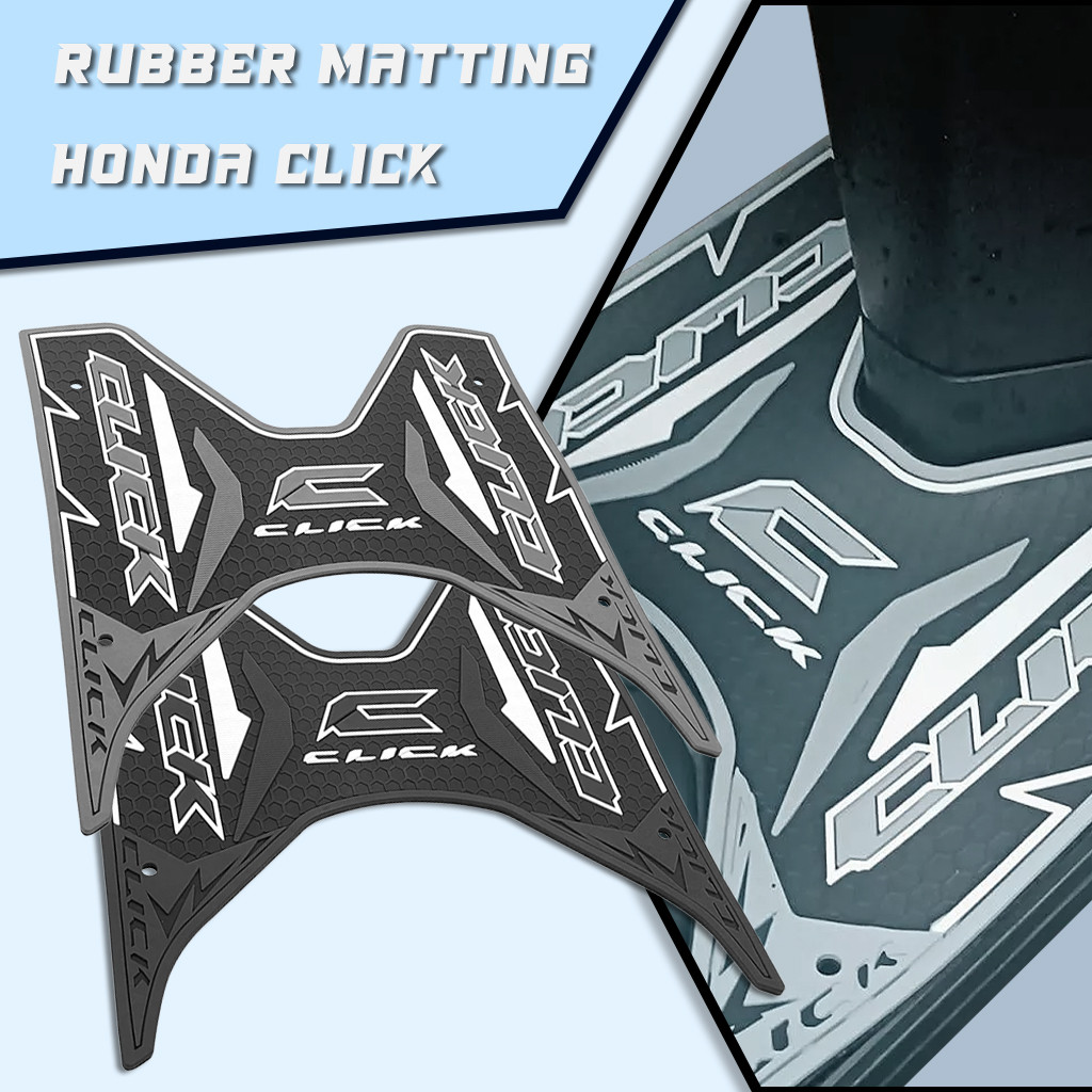 Honda Click Footboard Rubber Matting With Bolts For Click 125i 150i V1 ...