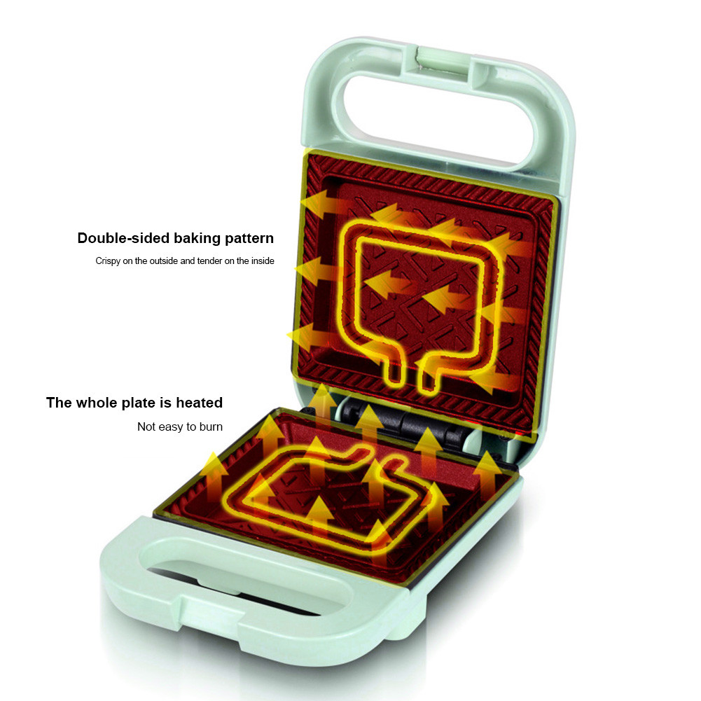 2 In 1 Electric Sandwich Maker Waffle Maker Breakfast Maker Toaster ...